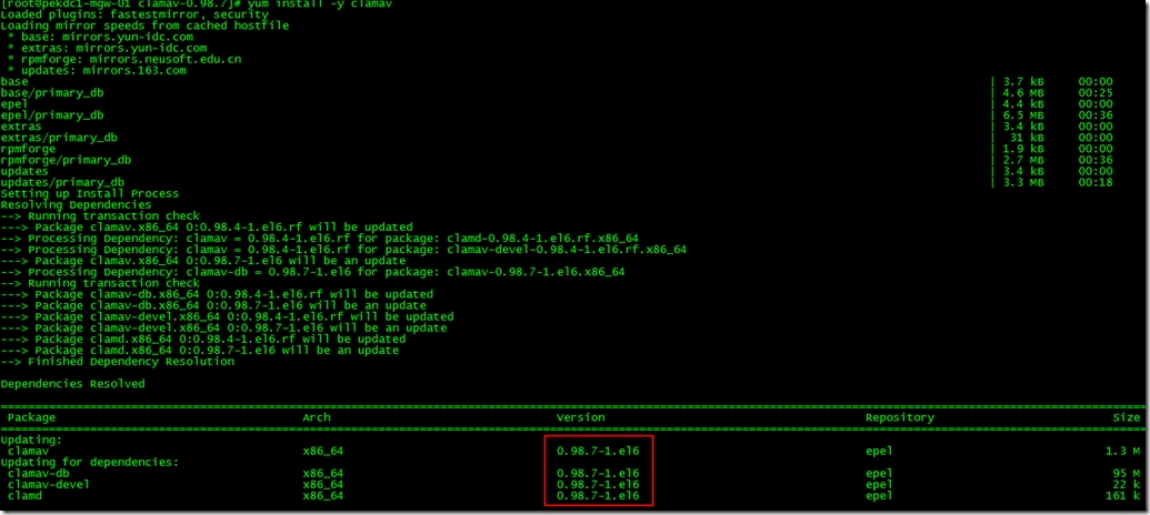 linux卸载clamav,CentOS下ClamAV反病毒软件包更新-CSDN博客