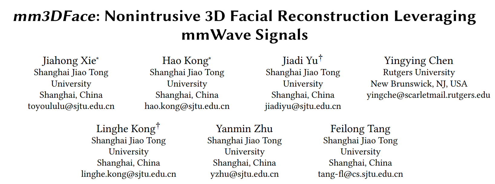 MobiSys 2023 | mm3DFace: Nonintrusive 3D Facial Reconstruction ...