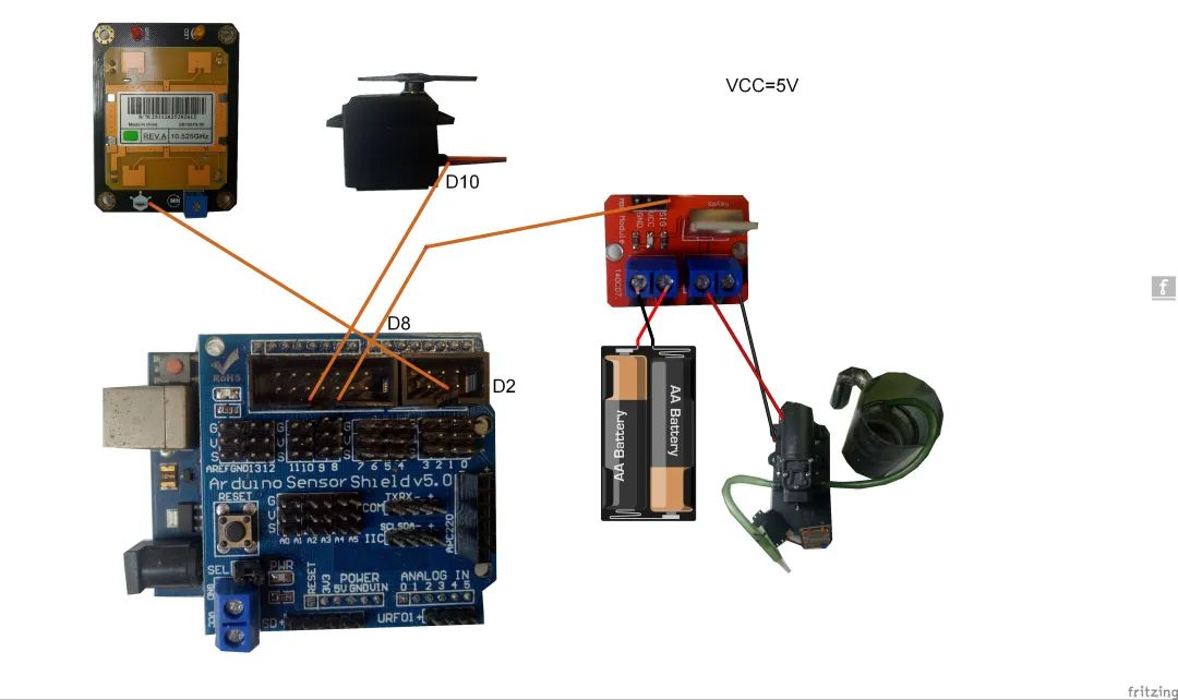 Arduino项目arduino项目:制作自动喷水炮工珺的博客 Csdn博客