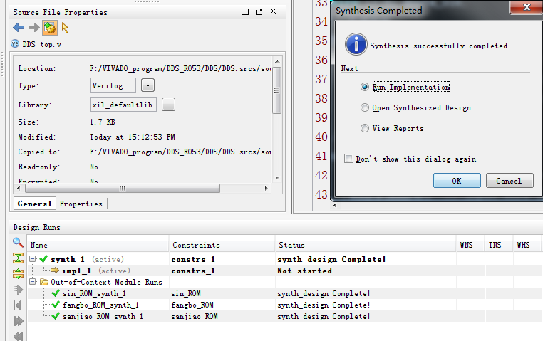 DDS波形发生器Verilog代码vivado仿真_vivado仿真dds-CSDN博客