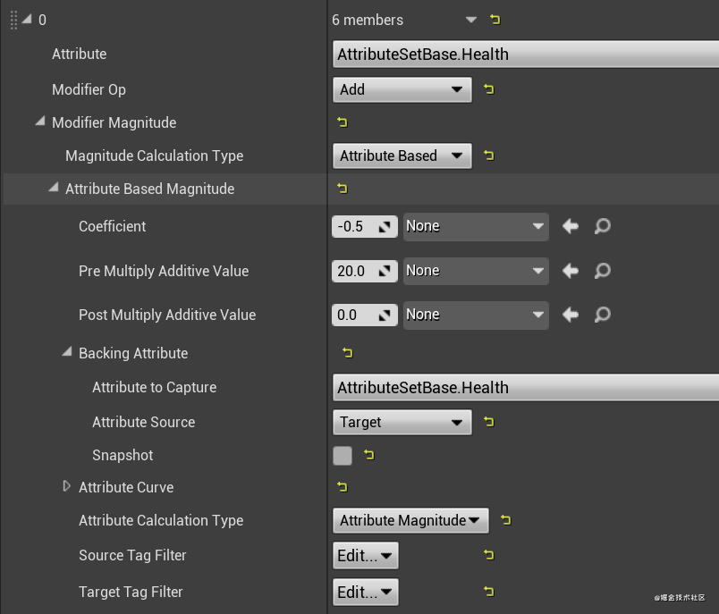 虚幻四Gameplay Ability System入门(6)-Gameplay Effect详解(1)Modifier-CSDN博客