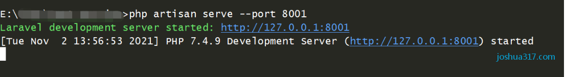 Laravel 如何使用 PHP 内置的服务器启动服务_laravel php artisan serve-CSDN博客