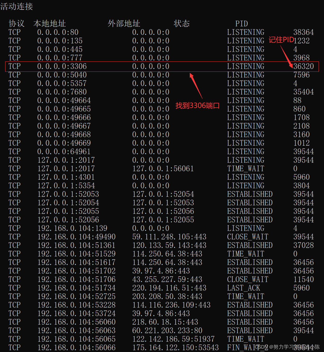 使用phpStudy显示3306端口被占用，该怎么办？_windows关闭3306端口-CSDN博客