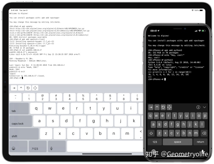 linux 退出服务器_iSH，你的IOS设备移动开发终端使用教程1（在iPad上安装Linux）...-CSDN博客