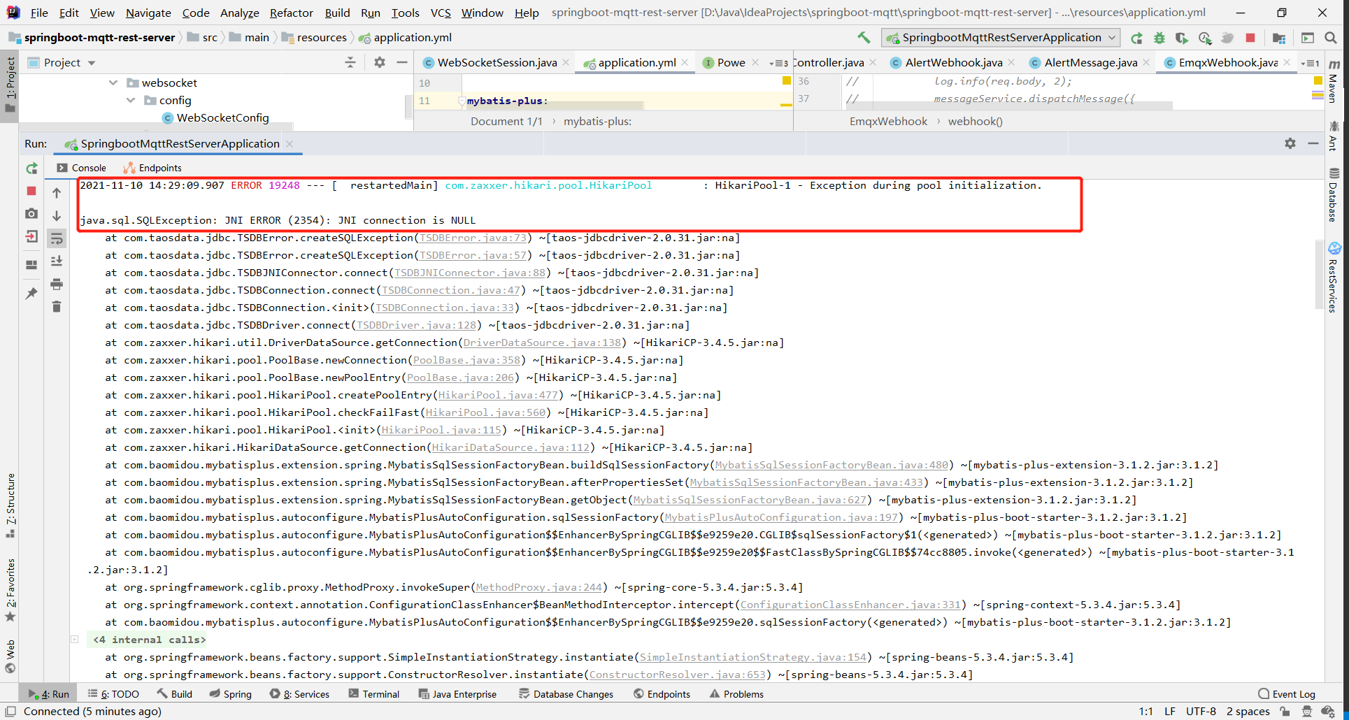 13-TDengine使用JDBC-JNI连接报错：JNI connection is NULL_jni error (2354): conn is broken-CSDN博客