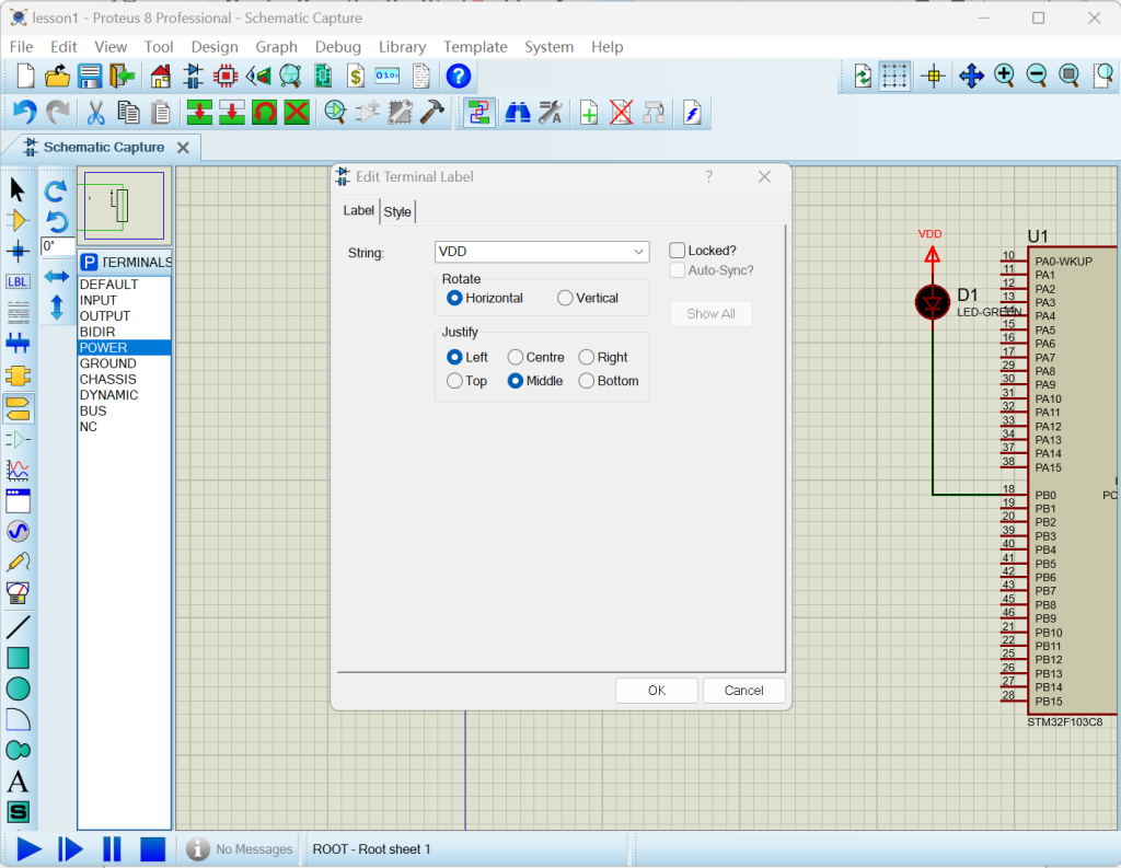 （三）Protues仿真STM32单片机控制LED灯硬件设计_proteus仿真stm32点亮led-CSDN博客