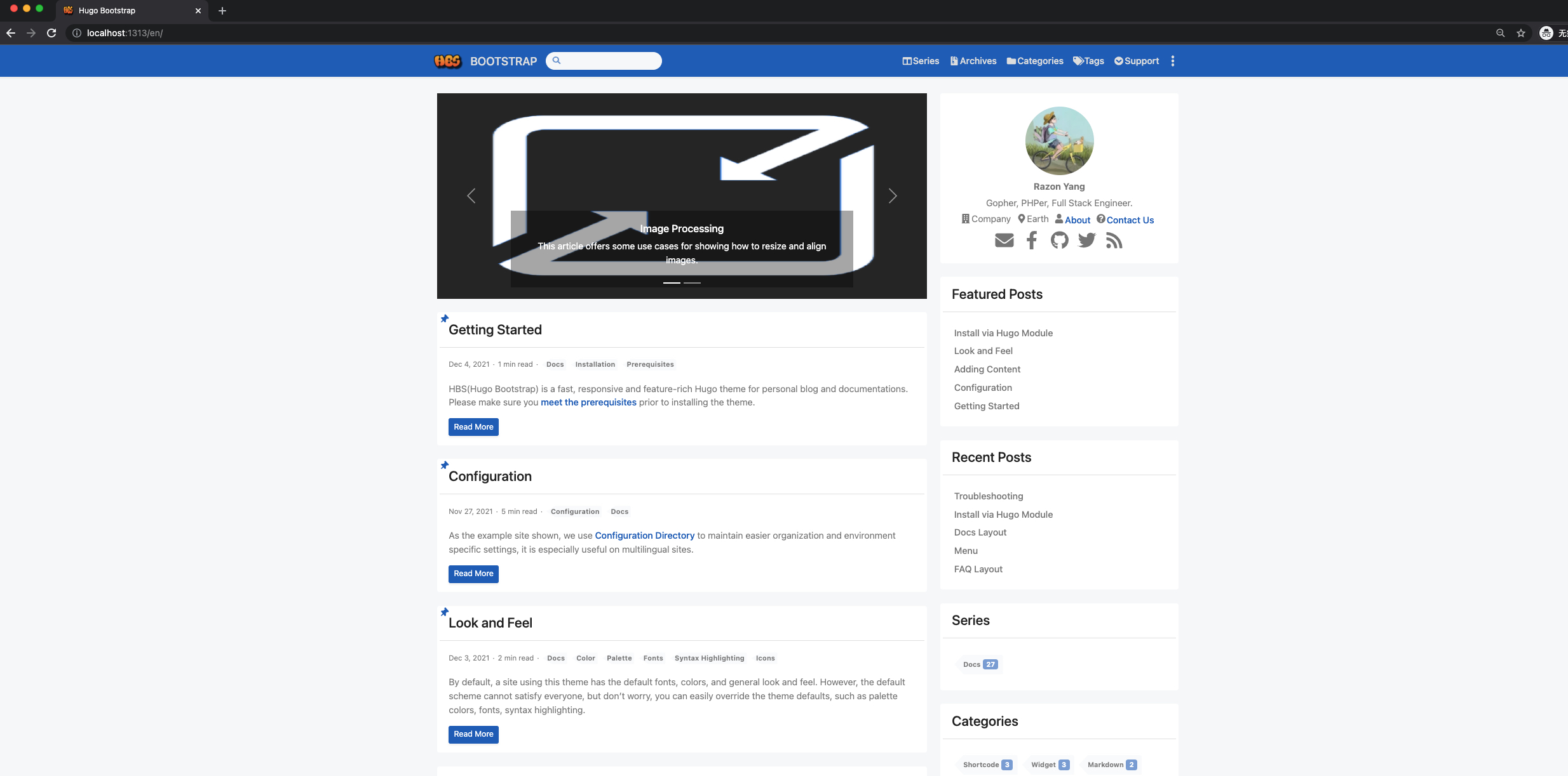 使用Hugo搭建个人博客Mac+Docker_个人博客hugo-CSDN博客