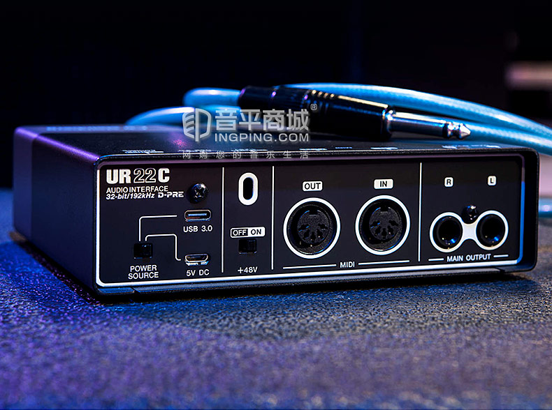 pyaudio usb playback_【雅马哈(YAMAHA) UR22C声卡价格，参数】steinberg UR22C 专业录音外置声卡编曲混音USB音频接口 2019升级版–音平商城 ...