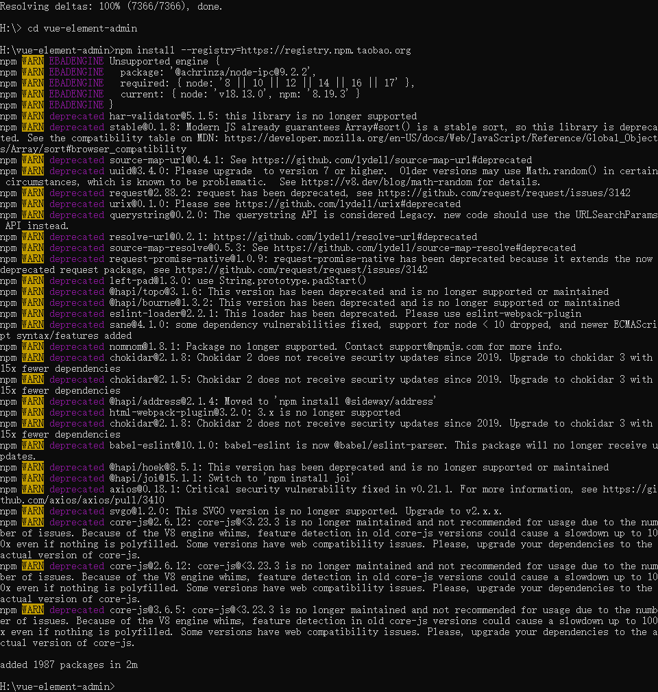 Windows 下安装 vue-element-admin_fgf654的博客-CSDN博客