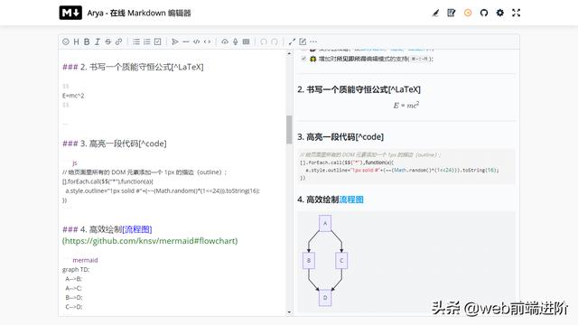markdown 流程图js_基于 Vue+Vditor 所见即所得Markdown编辑器-CSDN博客