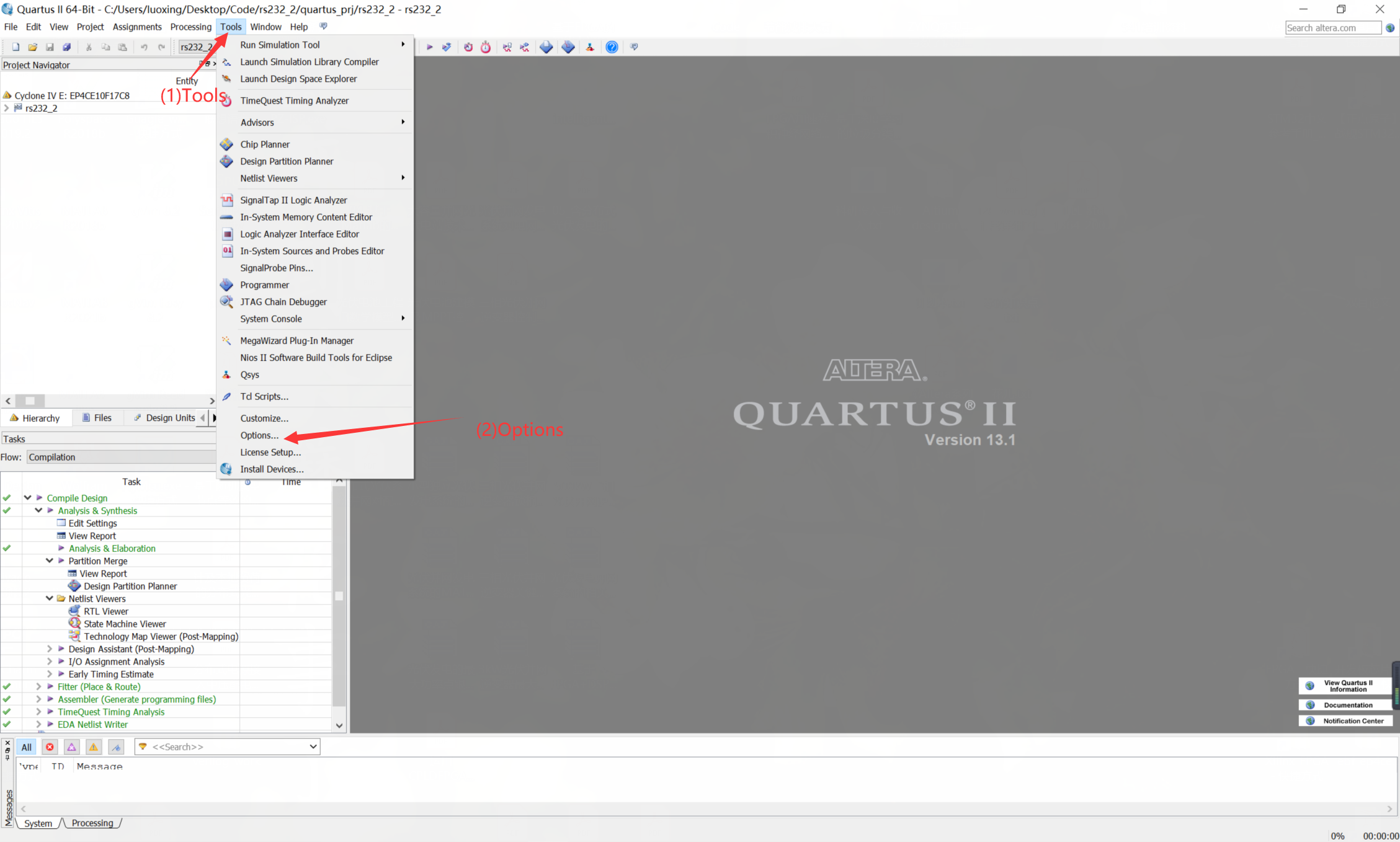 Quartus 13.1与Modelsim或Modelsim Altera进行波形联合仿真_quartus ii 13.1怎么出波形-CSDN博客