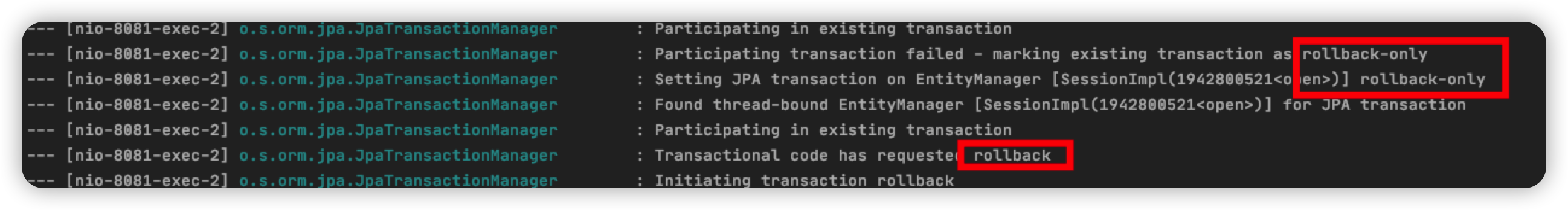 rollback-only异常令我对事务有了新的认识_@transactional打日志-CSDN博客