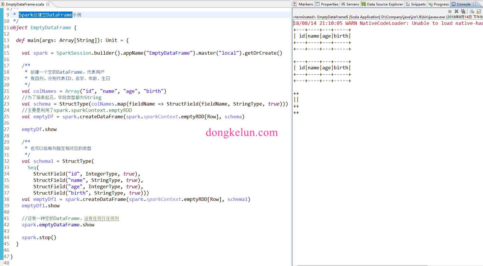 Spark DataFrame 