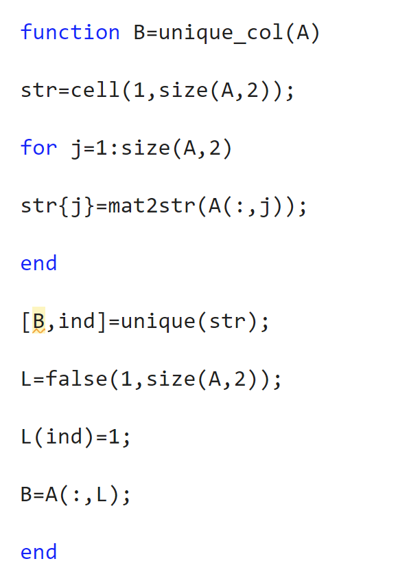 Matlab删除重复的行（列） Matlab 删除重复行 Csdn博客