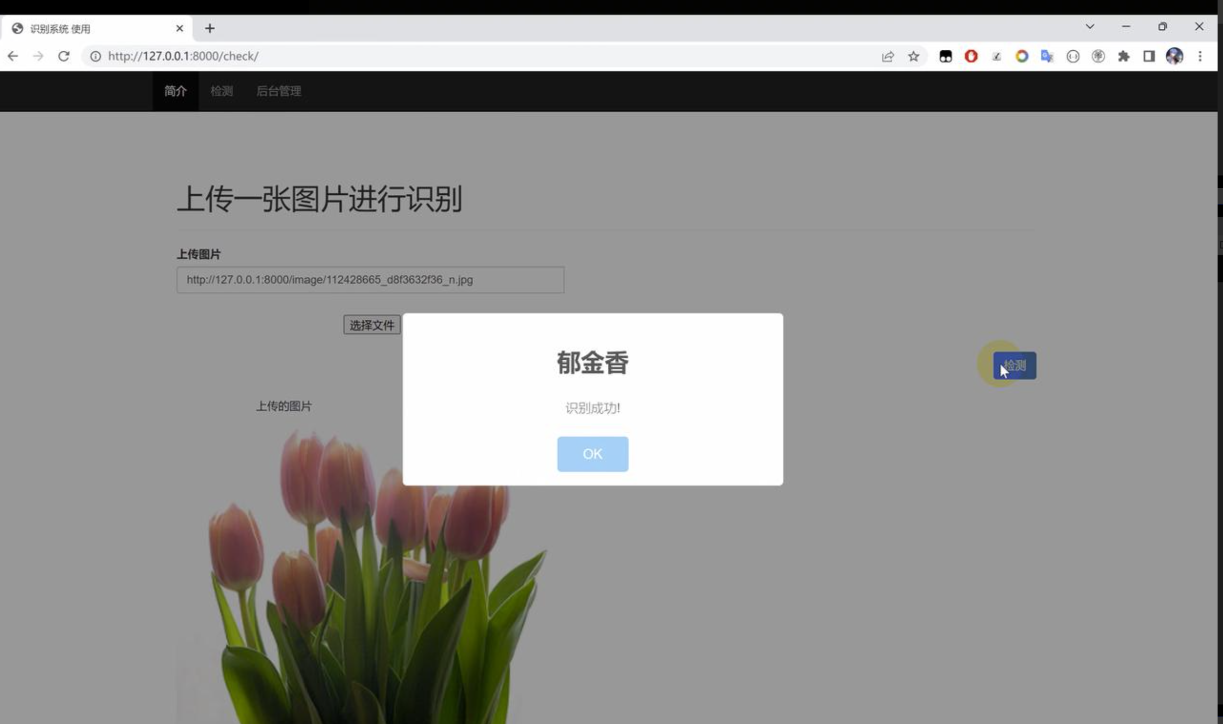 花朵识别系统pythontensorflowdjango网页界面算法模型在网页上调用python算法模型 Csdn博客 