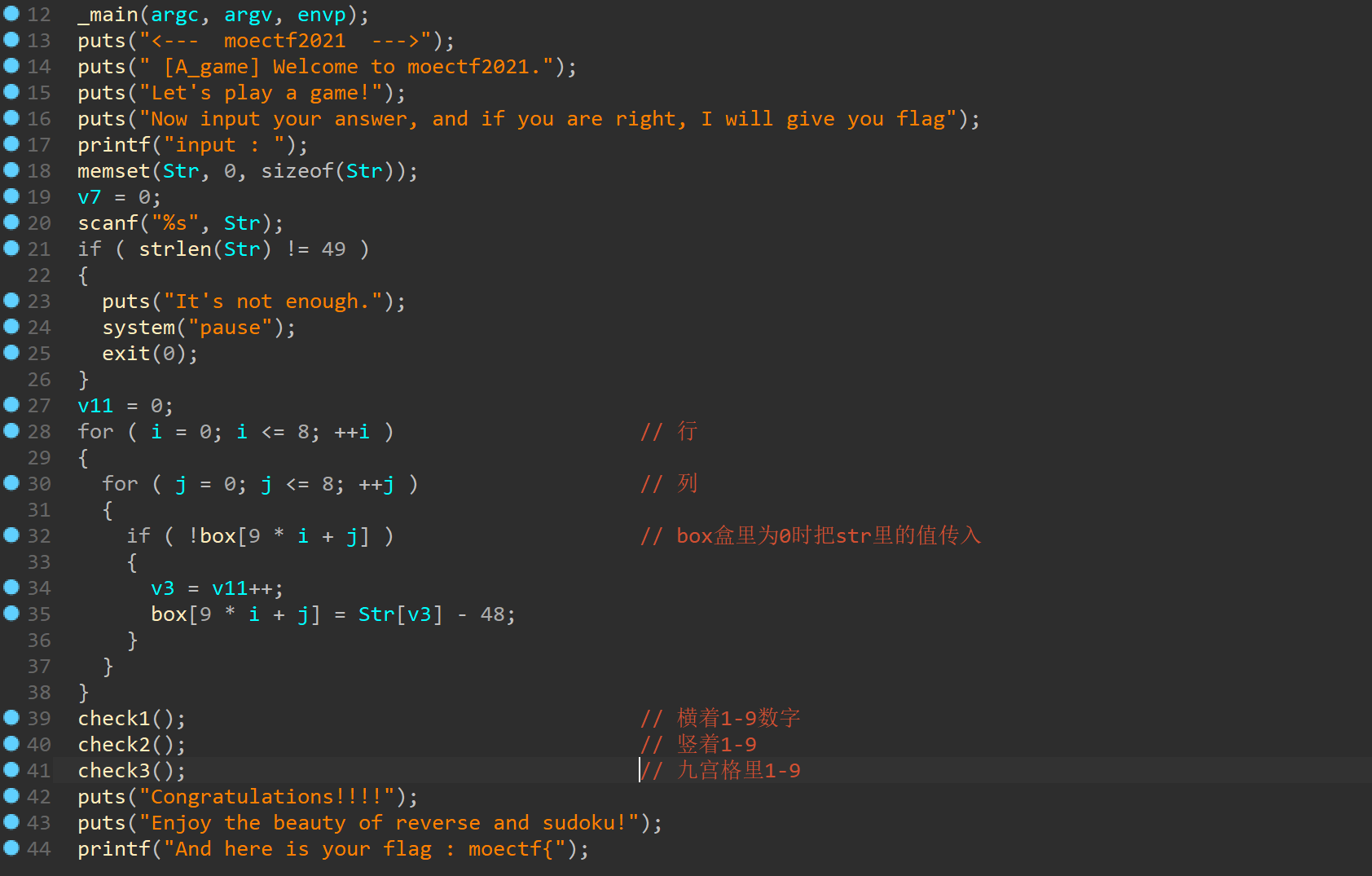 moectf chall 数独题 z3约束器求解_chall题目的wp-CSDN博客