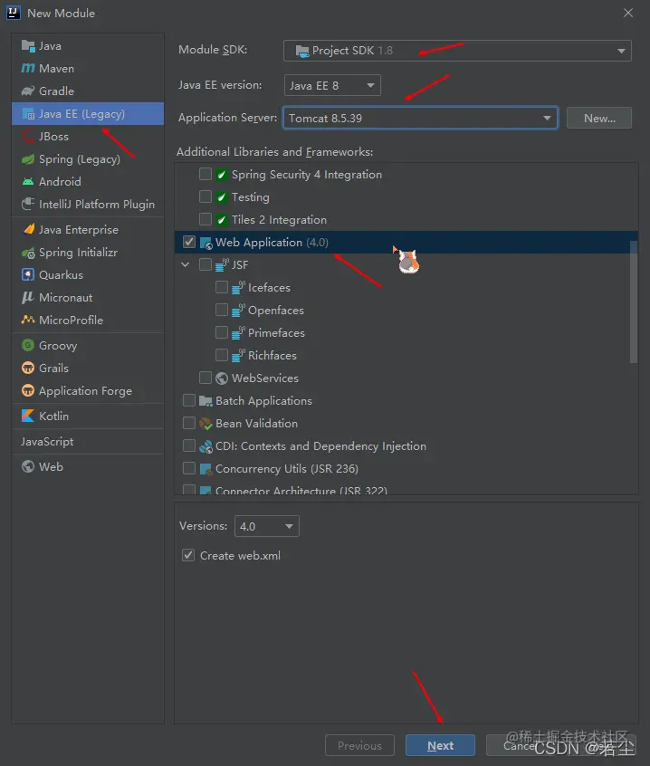 IDEA 新建 JavaWeb 项目（：找不到 Web Application 解决方法）_idea没有webapplication-CSDN博客