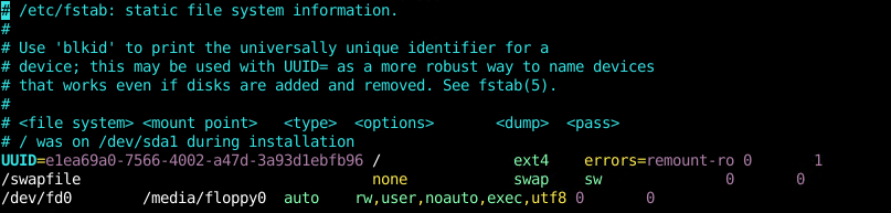linux中fstab文件_什么是Linux fstab文件，我们如何配置它？-CSDN博客