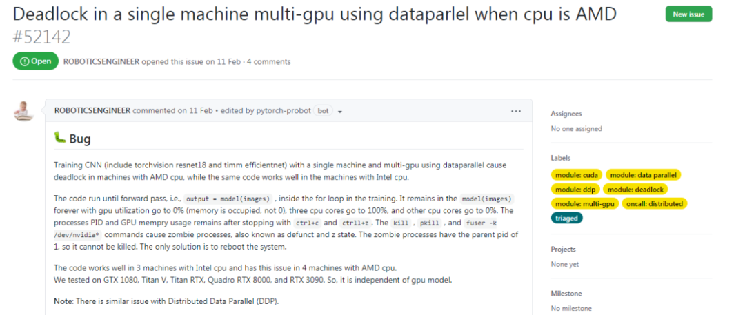 有bug！PyTorch在AMD CPU的计算机上卡死了-CSDN博客
