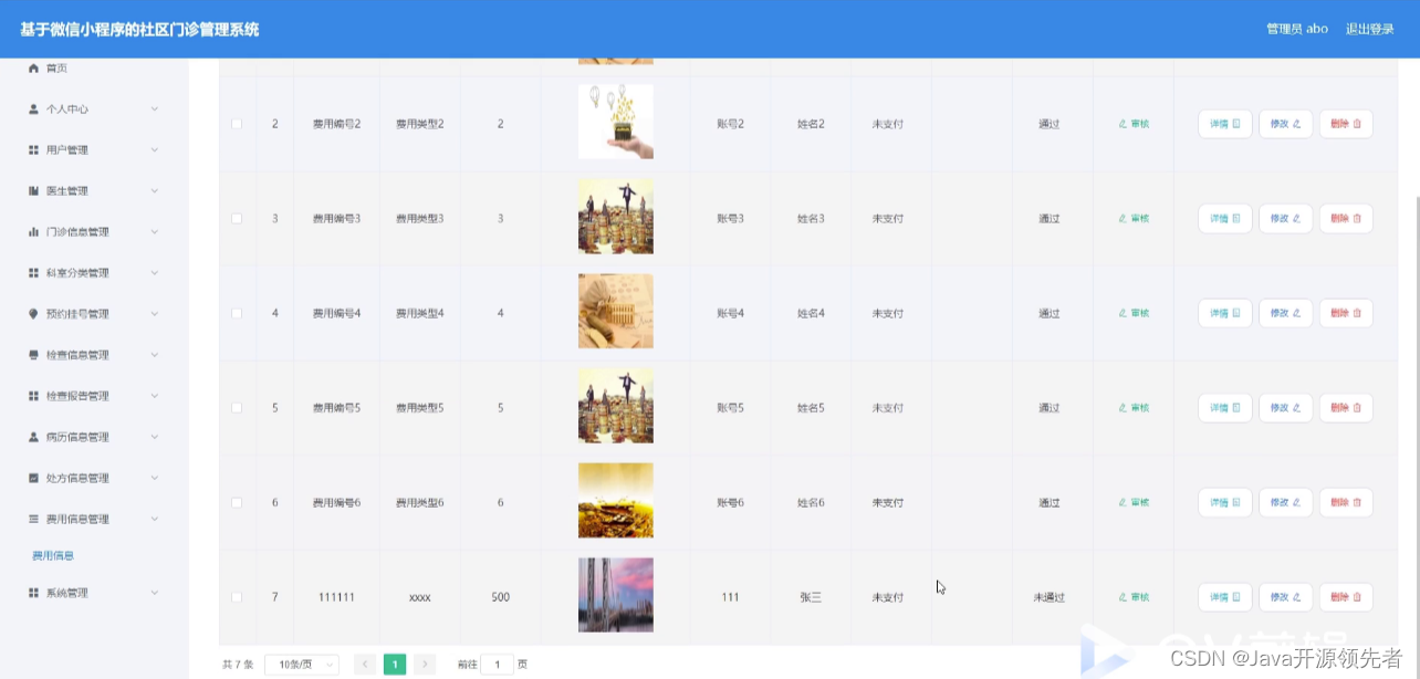 基于springbootvueuniapp微信小程序的社区门诊管理系统的详细设计和实现 Csdn博客