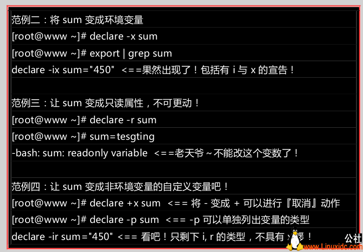 linux declare的用法,Linux基础教程：Linux declare 命令-CSDN博客