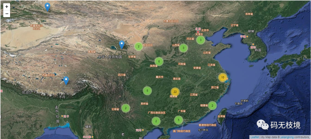 基于leaflet的多点聚合展示markerclusterhtmlleaflet实现地图聚合效果 Csdn博客 