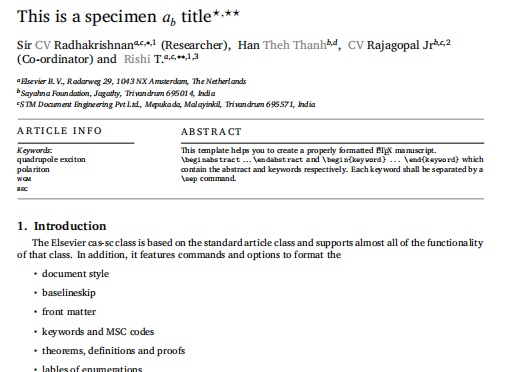 elsevier模板_英文论文双栏模板-CSDN博客