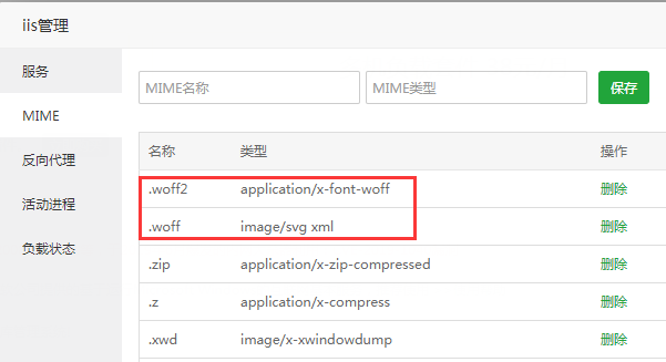 解决在宝塔面板IIS服务器上部署svg/woff/woff2字体的问题-CSDN博客