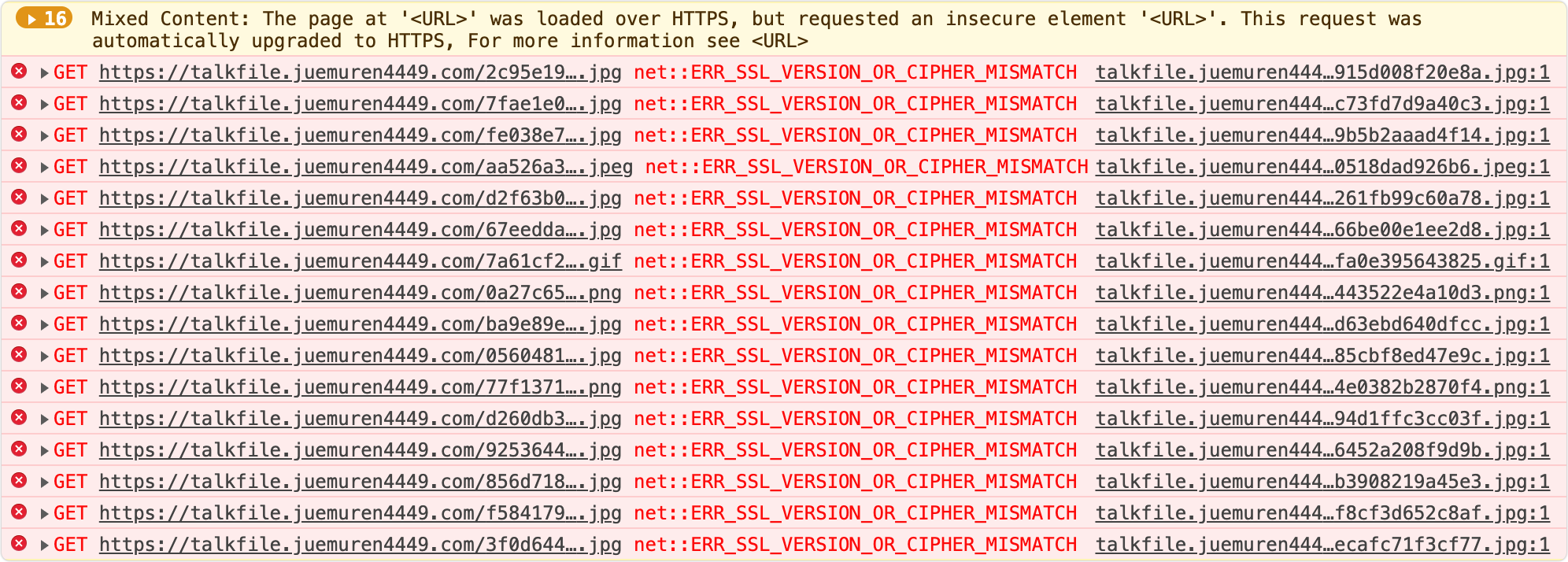 Mixed Content: The page at ... was loaded over HTTPS, but requested(谷歌浏览器阻止某个表单显示，控制台显示如前) - 程序员大本营