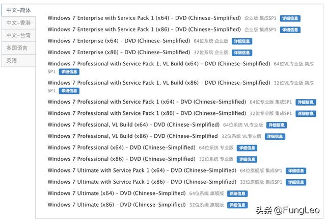 windows7原版iso镜像_一定收藏，常用操作系统原版下载地址整理，Win7 Win10 Deepin...-CSDN博客
