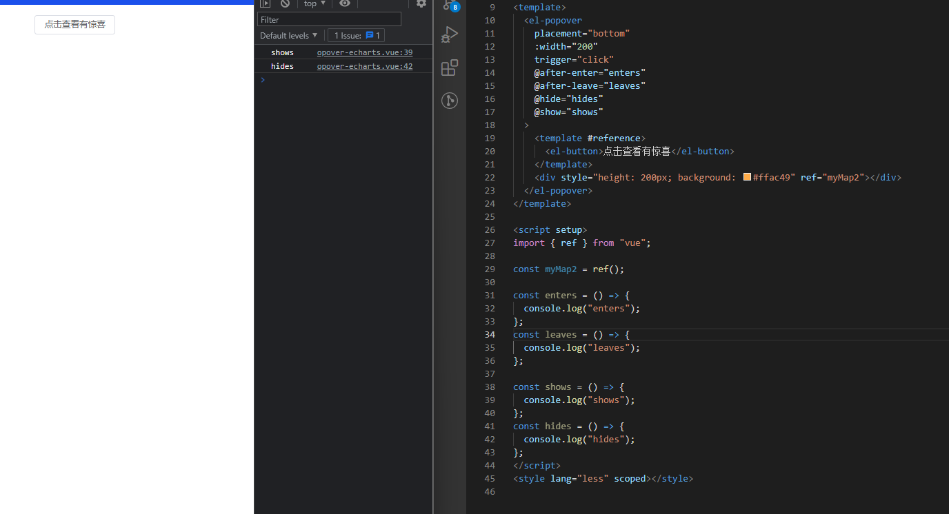 Popover 弹出框时渲染Echarts图表_vue3中 样式怎么剧中echarts-CSDN博客