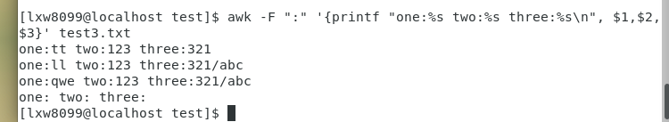 linux awk常用命令_awk -f "," '{print $2, $3}' test.txt-CSDN博客