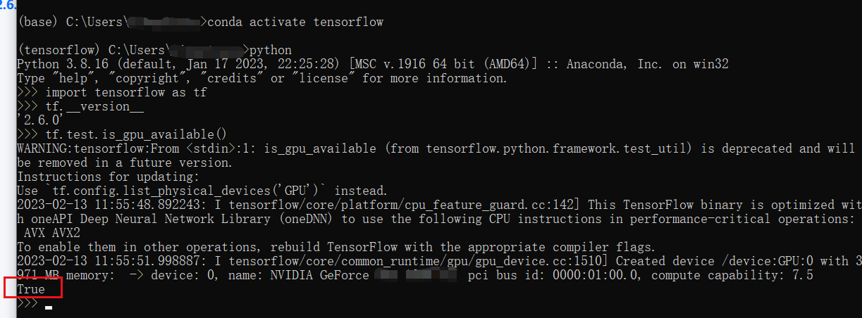 tensorflow2.6.0 安装教程 windows10_tensorflow2.6安装-CSDN博客