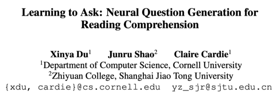 从6篇经典论文看问题生成及其相关技术-CSDN博客