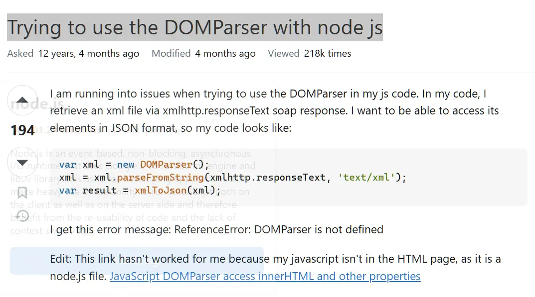 关于浏览器环境的 DOMParser_nodejs domparser-CSDN博客