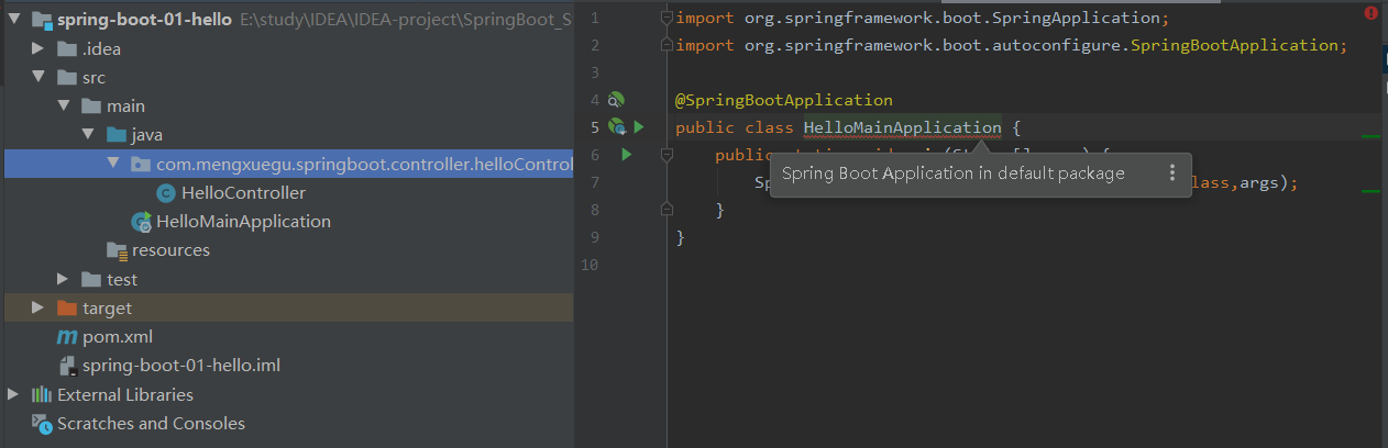 解决spring Boot Application In Default Package Csdn博客