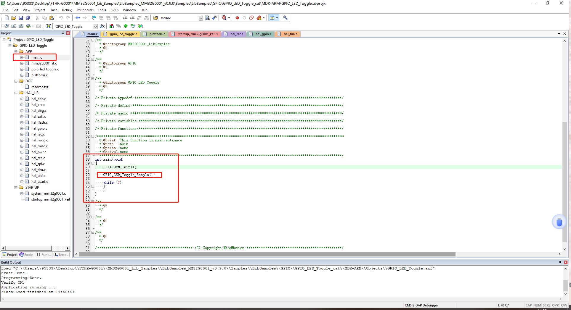 如何FTHR-G0001开发板点LED灯-CSDN博客