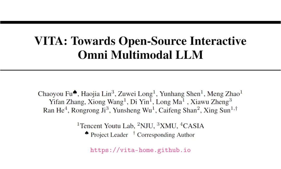 开源版GPT-4o来了！腾讯开源多模态大模型VITA，支持自然人机交互_gtp4o-CSDN博客