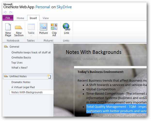 使用背景和更多内容个性化您的OneNote 2010笔记本-CSDN博客