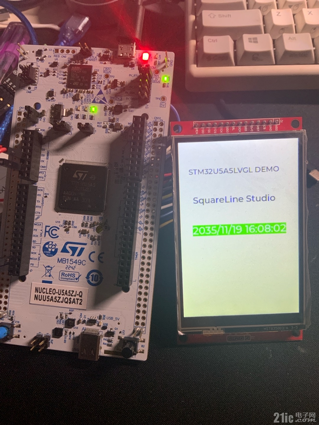 [STM32U5]【NUCLEO-U5A5ZJ-Q测评】使用SquareLine快速实现设计图形界面-CSDN博客