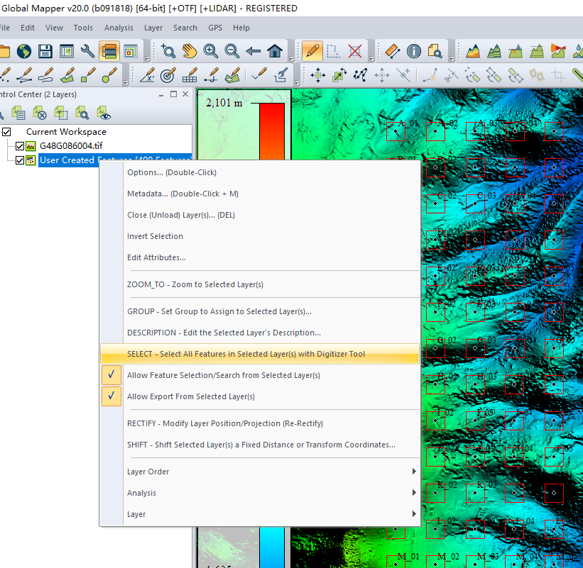 GlobalMapper20提取点位的高程信息_global mapper中怎么批量用直线提取高程点-CSDN博客