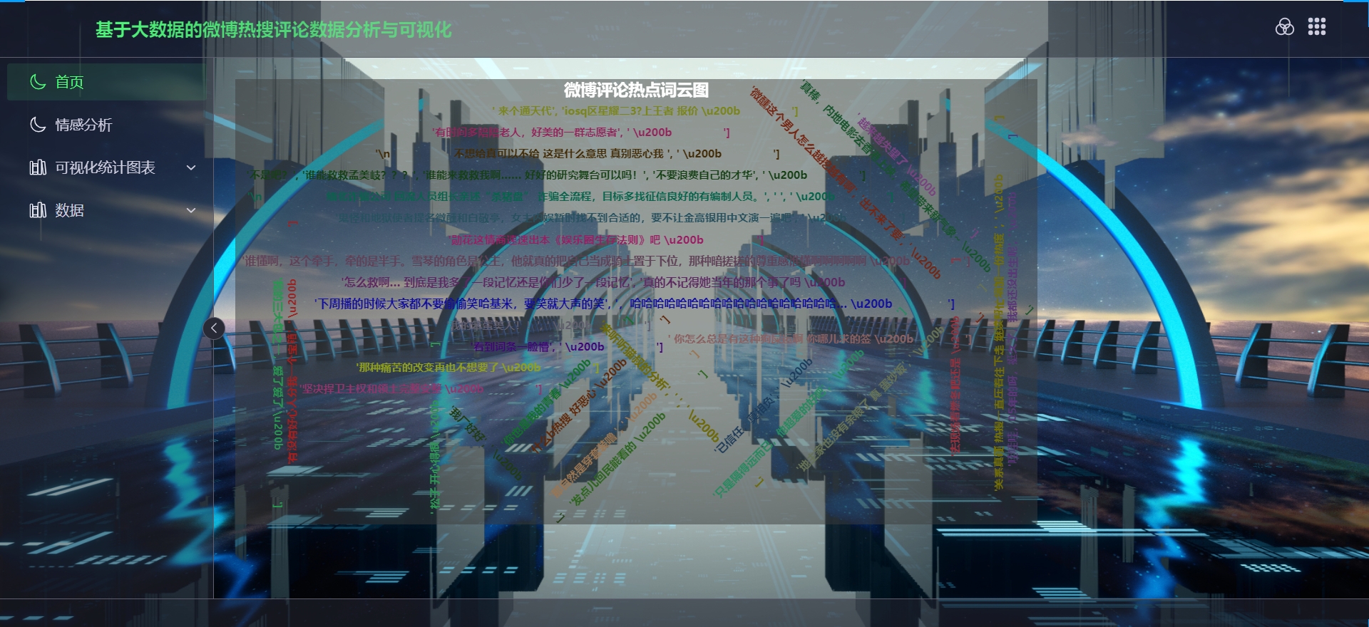 计算机毕业设计之大数据项目 Python基于spark实现的微博数据可视化分析 Csdn博客