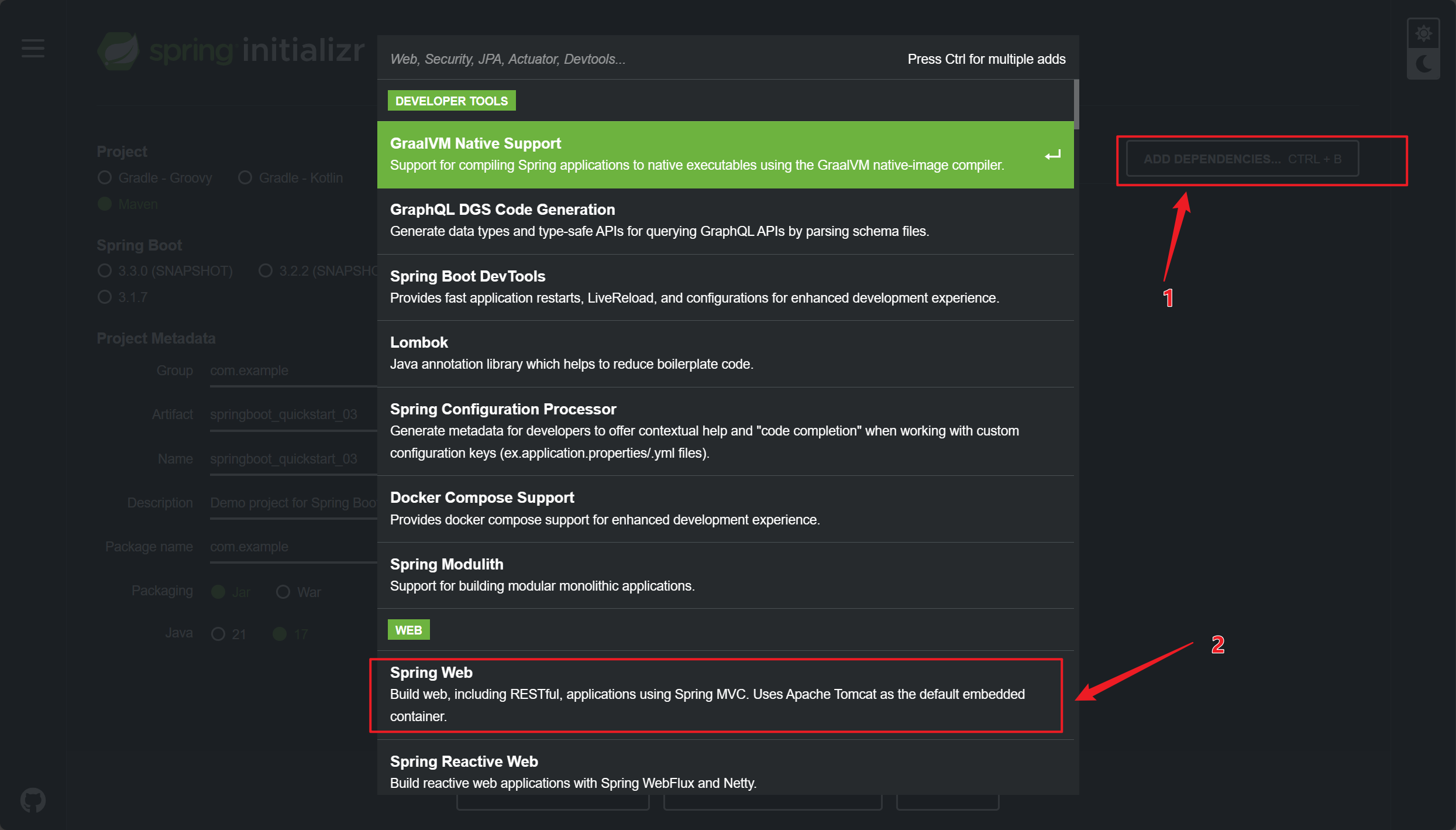 SpringBoot基础入门 - SpringBoot快速搭建（手动构建，官网构建）、SpringBoot依赖、SpringBoot配置文件、SpringBoot整合junit及mybatis ...