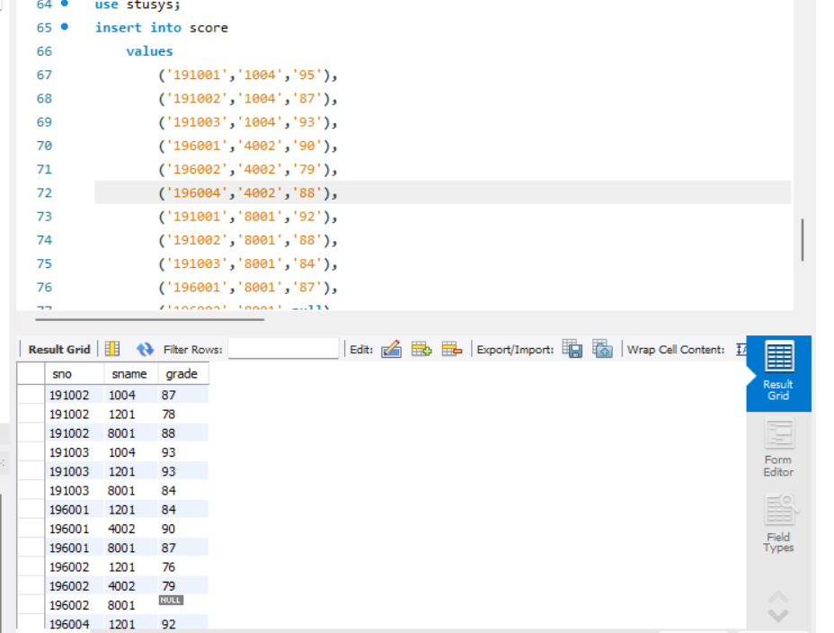 学生信息数据库(stusys）的表结构和样本数据_xscj数据库表样本数据-CSDN博客