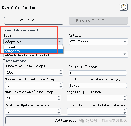七十七、Fluent自适应时间步长操作详解1_fluent run calculation设置-CSDN博客