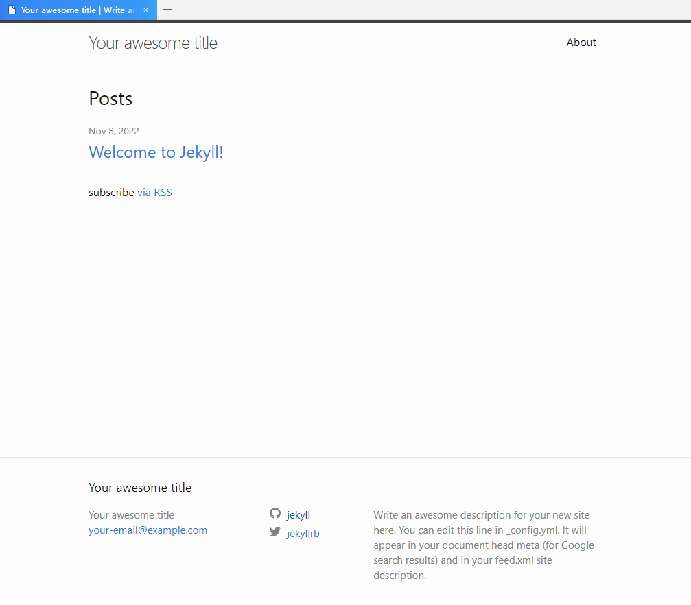 如何在Windows下安装jekyll_windows jekyll-CSDN博客