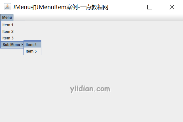 java中jmenuitem_Java JMenuItem&JMenu-CSDN博客