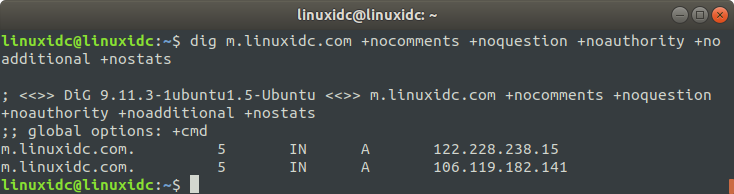 Linux之dig命令使用详解—网络故障定位（二）_dig "status: tc-CSDN博客